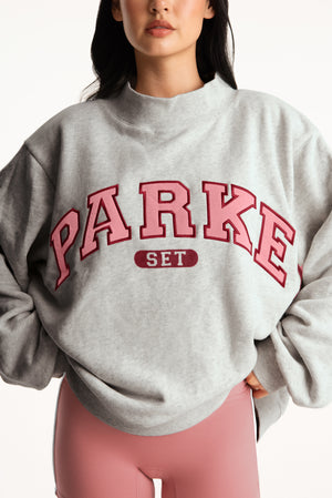SET X PARKE VARSITY MOCKNECK - BAKED/RHUBARB – SET ACTIVE