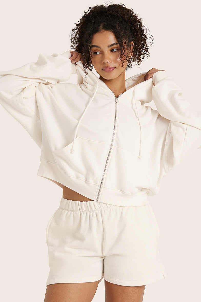 LIGHTWEIGHT SWEATS CLASSIC VINTAGE SWEAT SHORTS - BLANC – SET ACTIVE